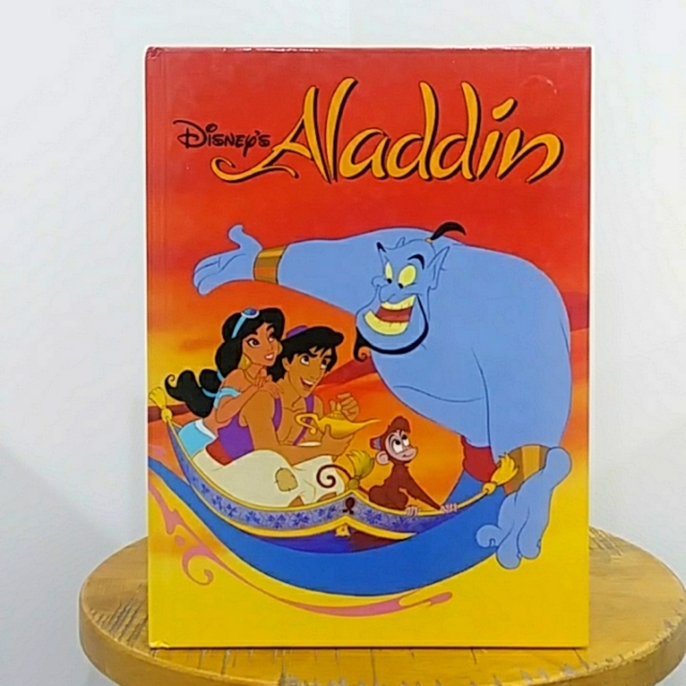 Vintage 1994 Disney Aladdin Hardcover Book - Gem